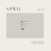 2025 Minimalist Monthly Calendar With Affirmations | Printable and ...