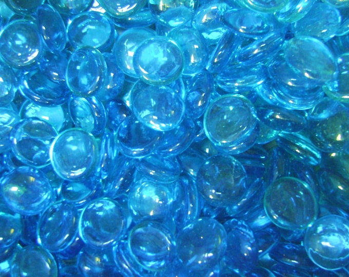 Creative Stuff Glass 100 Light Blue Med Glass Gems Stones, Mosaic ...