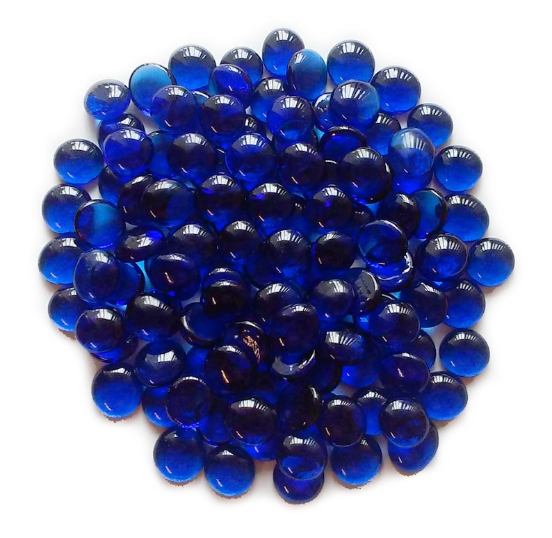 Creative Stuff Glass 100 Cobalt Blue Crystal Glass Gems - Etsy