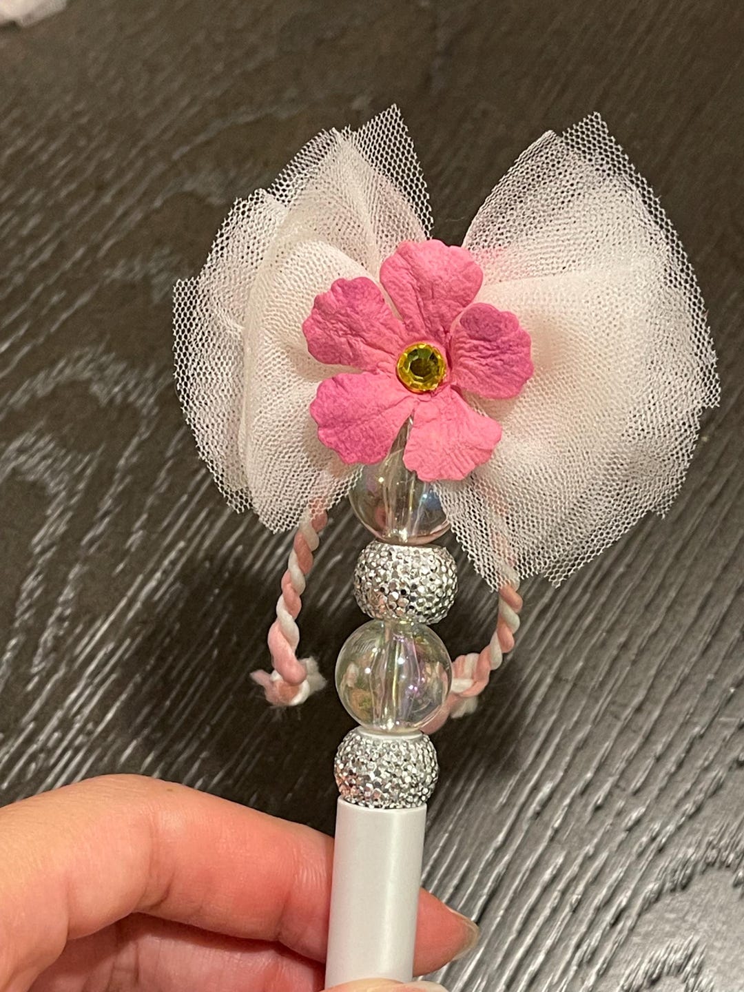 Pink Flower Bow Pen/ Cute Bow Pen/ Girly Pen - Etsy