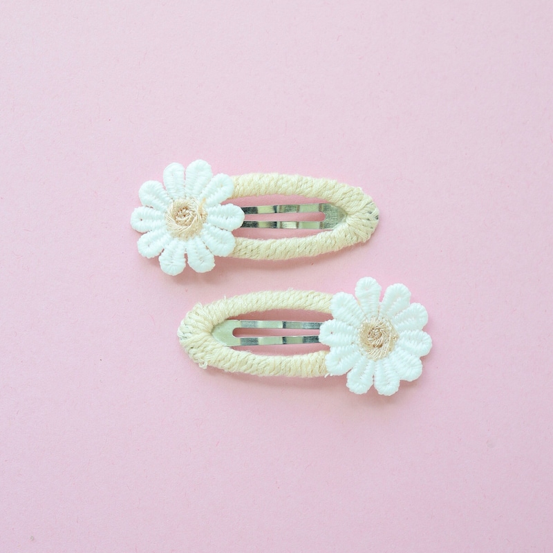 Flower Barrettes - Etsy