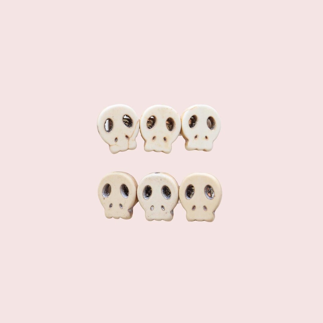 Halloween Skull Pigtail Clips, Mini Skull Pigtail Clips, Skeleton Hair ...
