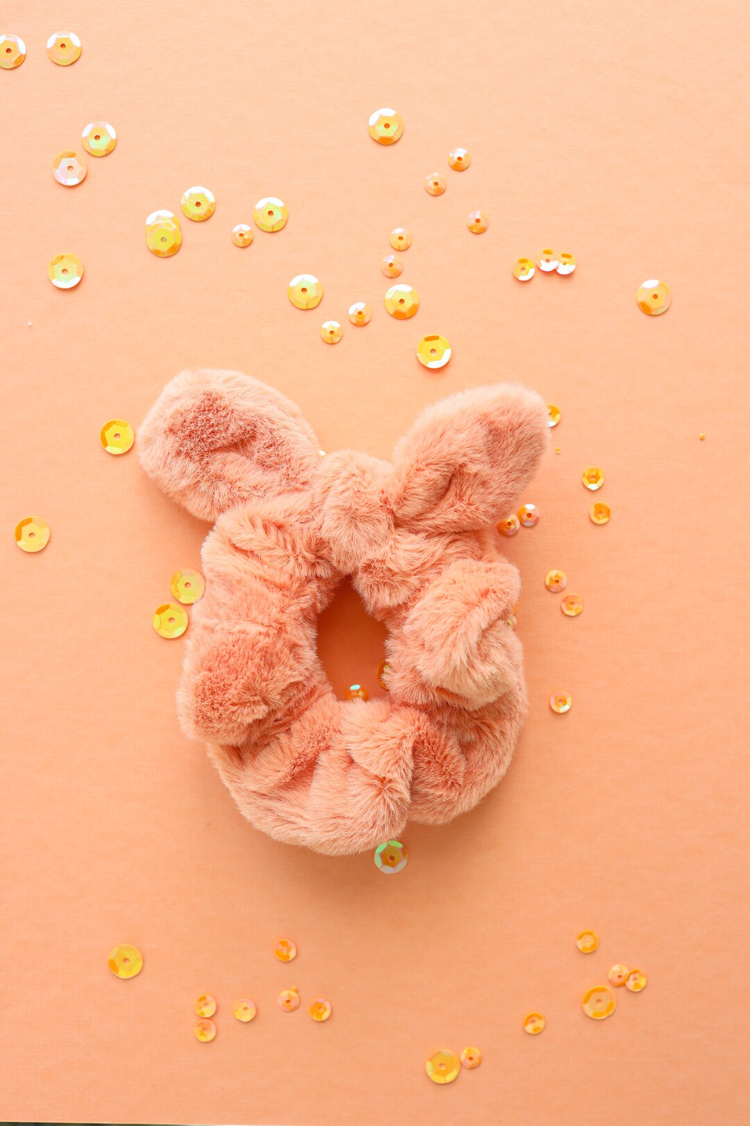 Bunny Ears Plush Scrunchie, Knot Bow Scrunchie, Fuzzy Easter Scrunchie ...