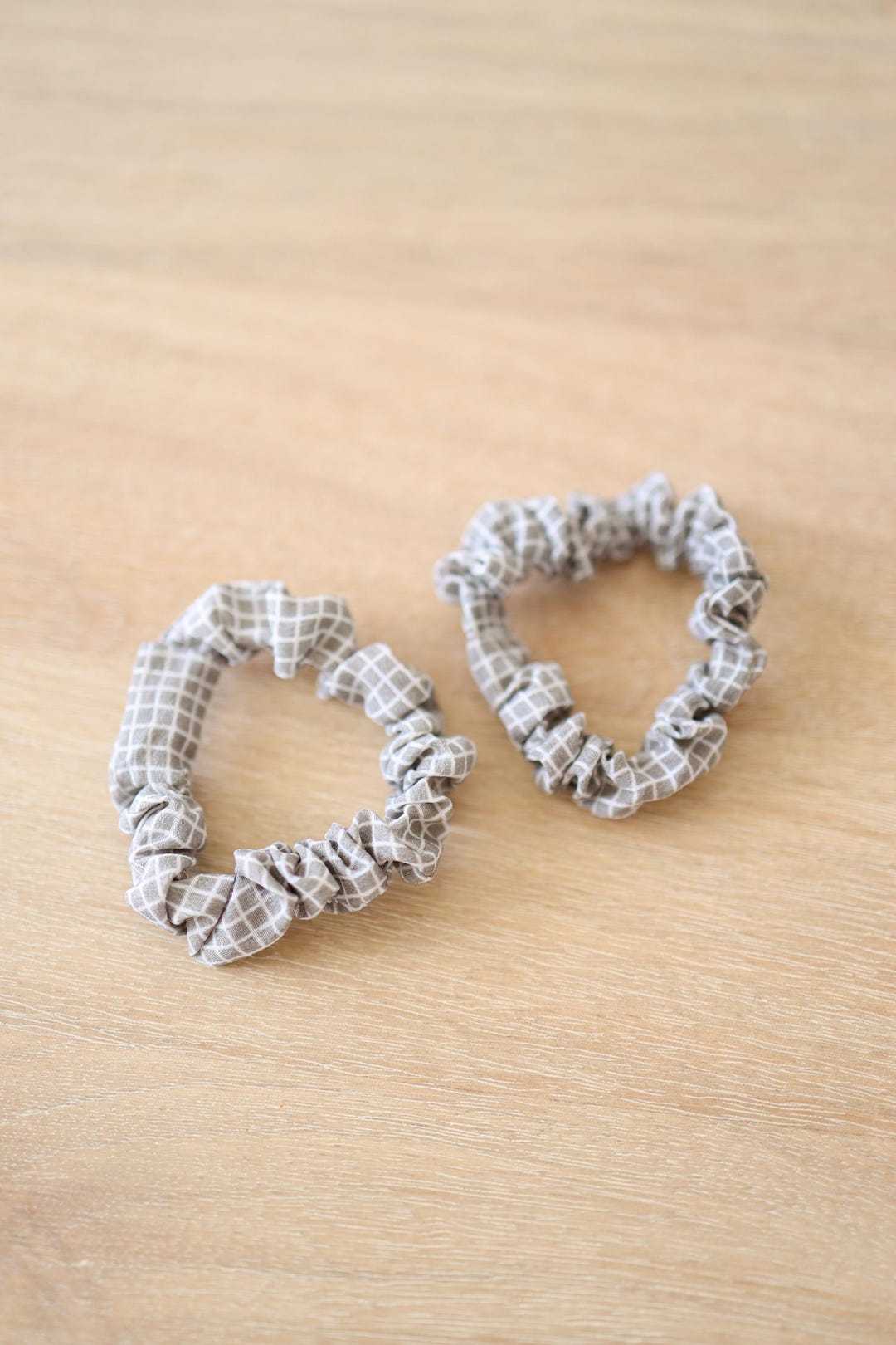 2 Pack Toddler Pigtail Scrunchies, Gingham Grid Scrunchies, Girls ...