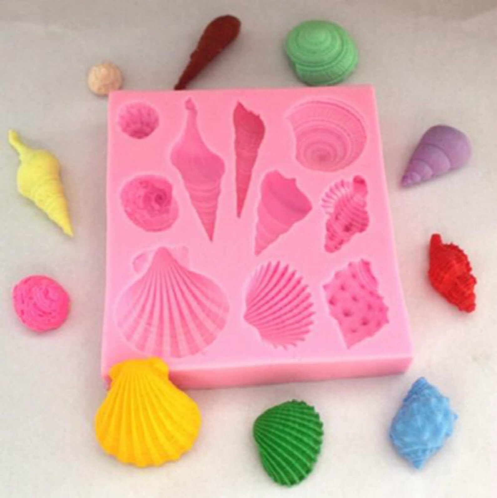 Seashell Silicone Mold 3d Sea Shell Fondant - Etsy