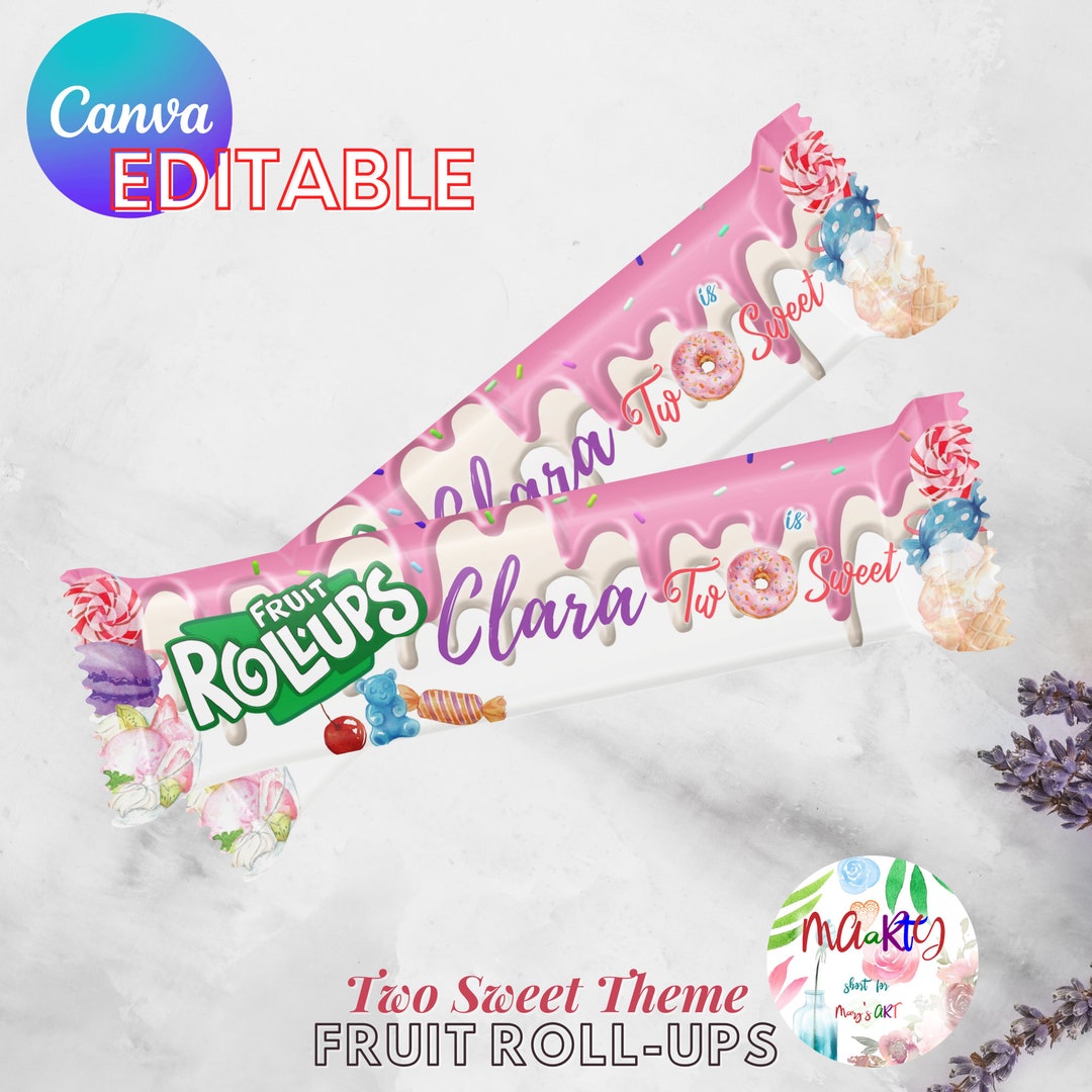 EDITABLE DIGITAL Download Two Sweet Doughnut Theme Fruit - Etsy