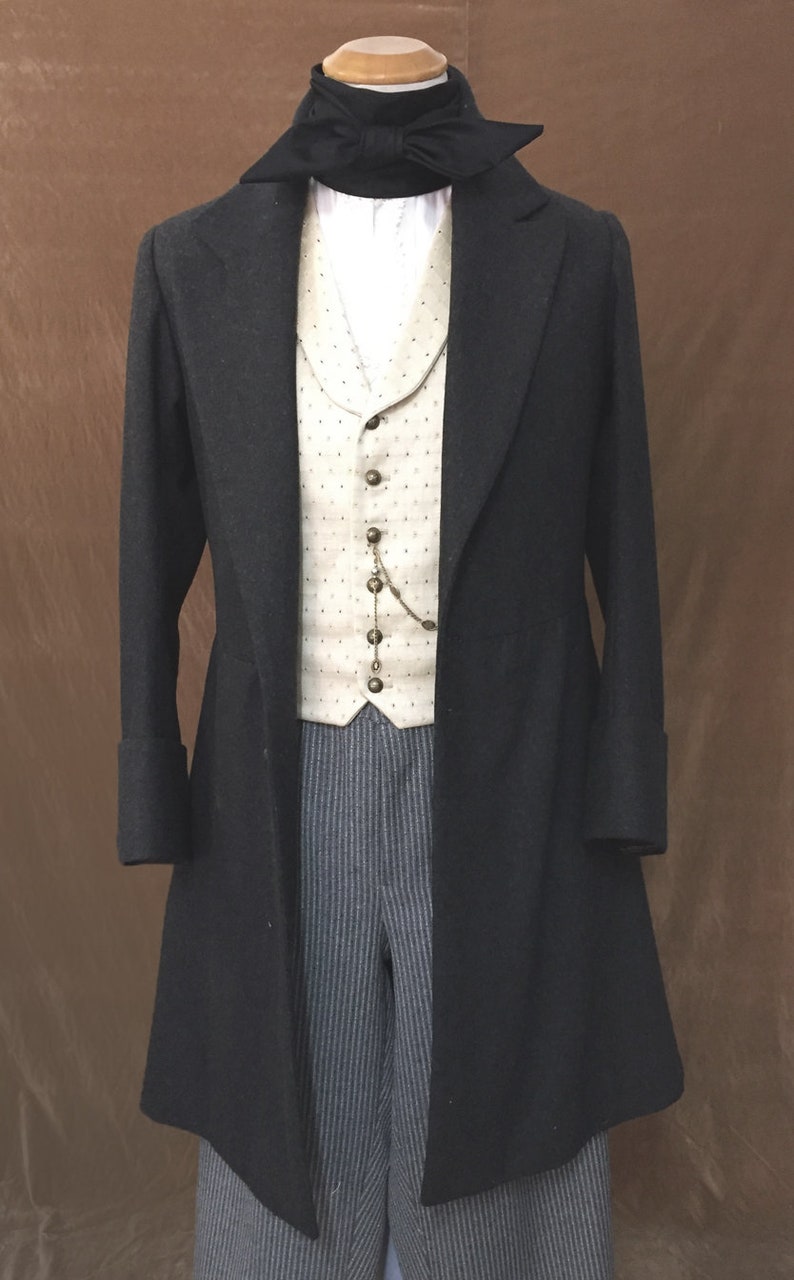 1850s mens redingote costume for men | Etsy