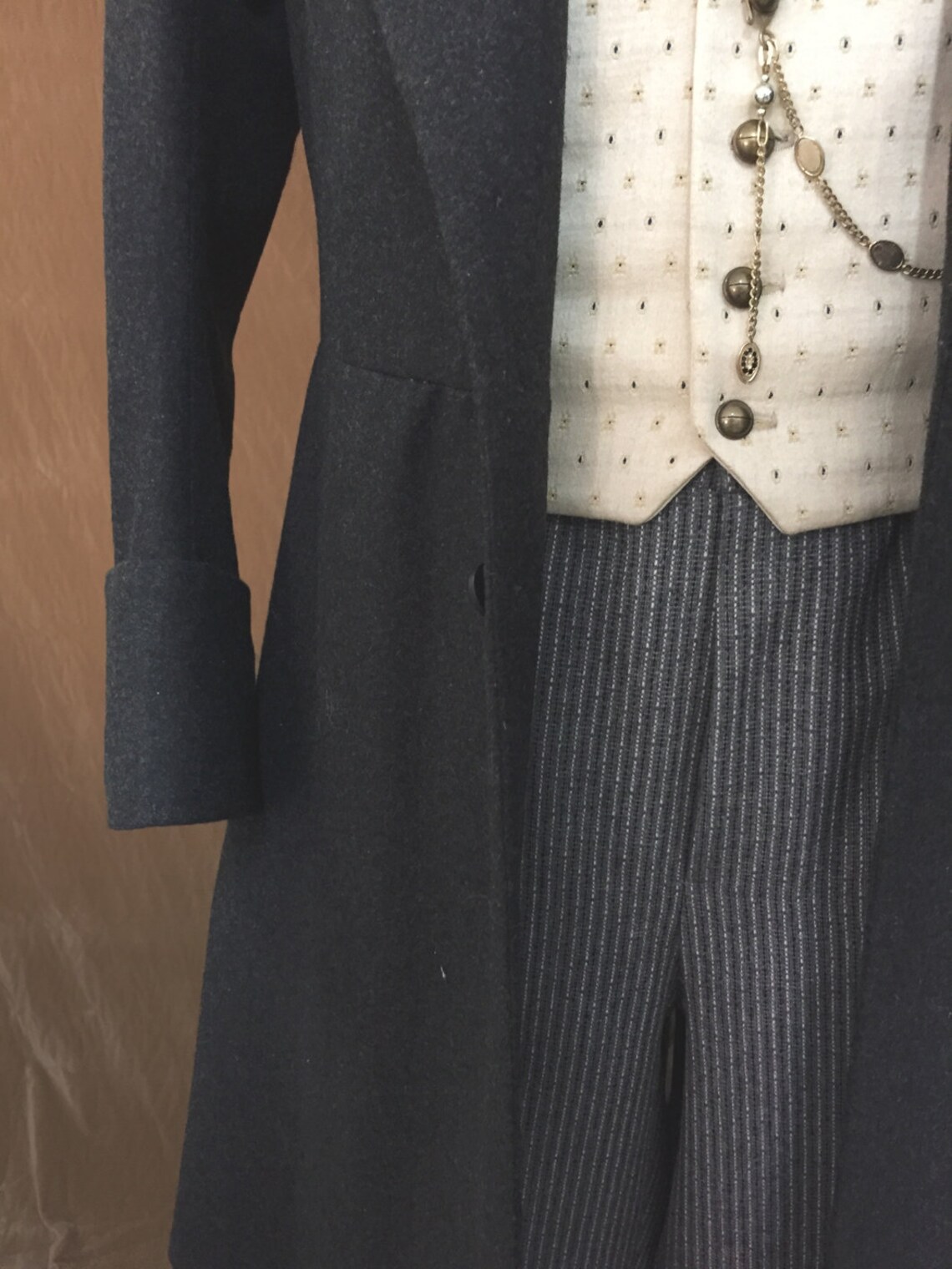 1850s Mens Redingote Costume for Men | Etsy