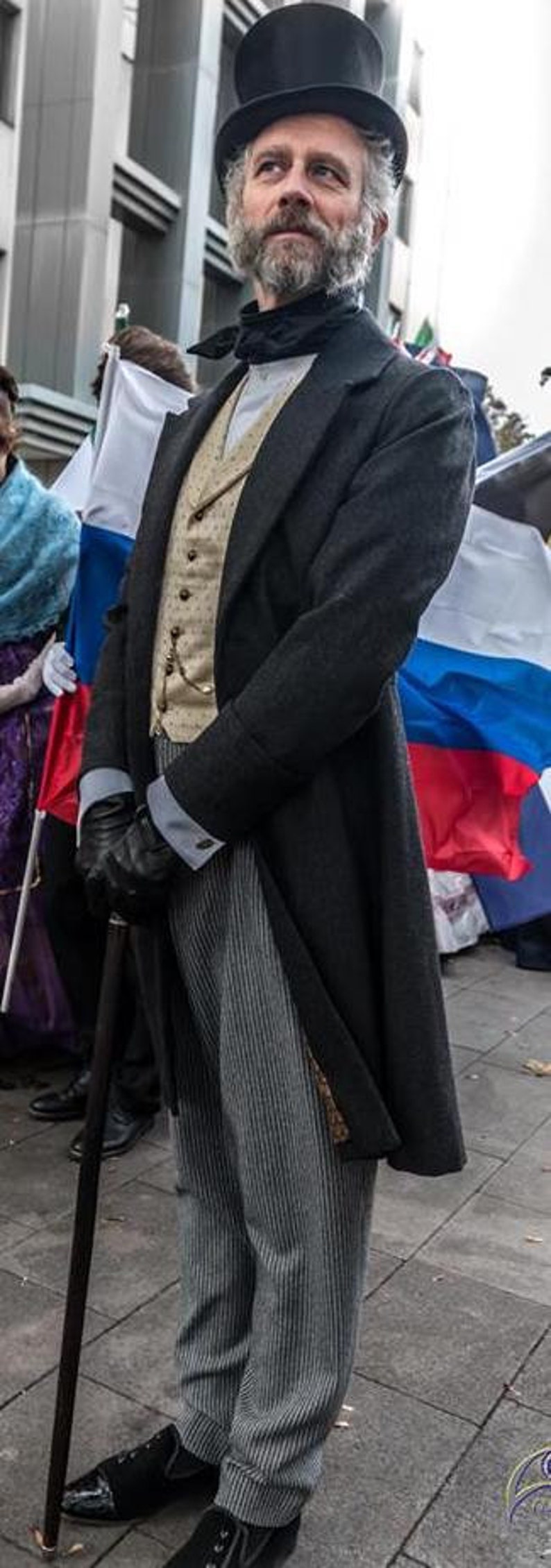 1850s mens redingote costume for men | Etsy