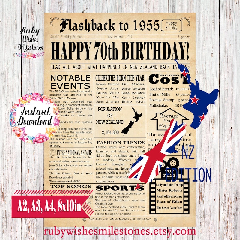 1955 Newspaper - Etsy