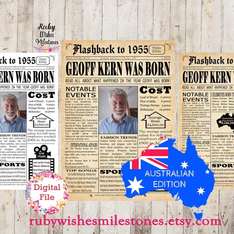 1955 Newspaper - Etsy