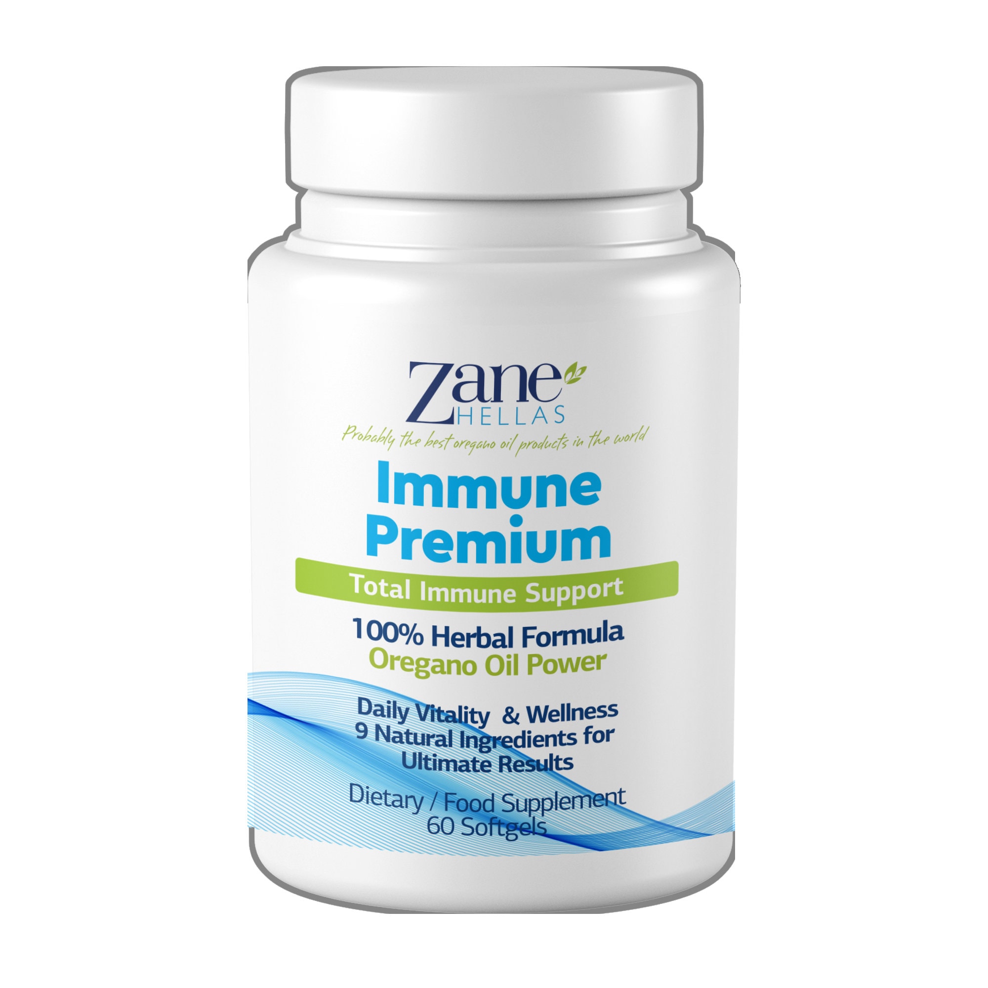 Zane Hellas Immune Premium Softgels. 100% Natural Formula. Multiple ...