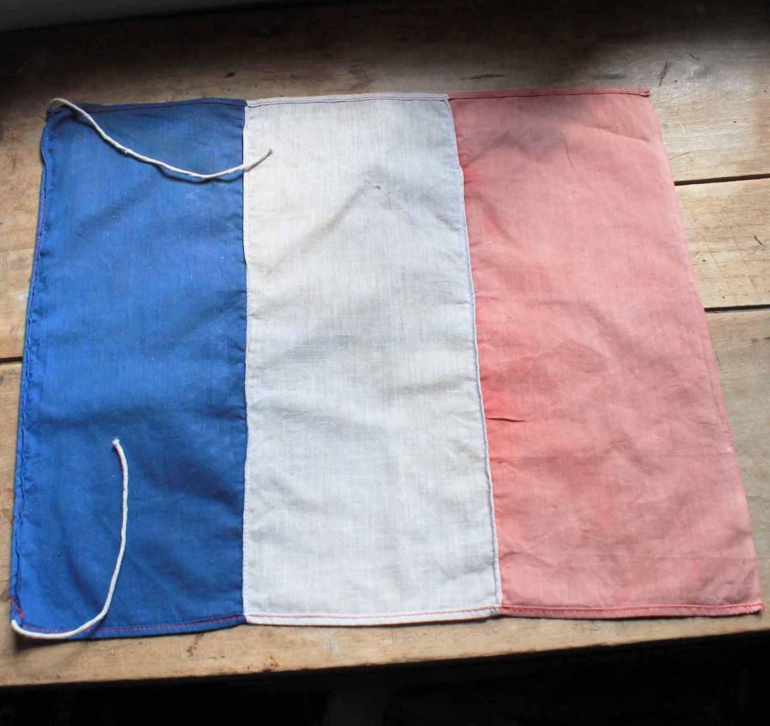 Vintage French Flag for Boat Yacht / Antique Small French Flag - Etsy