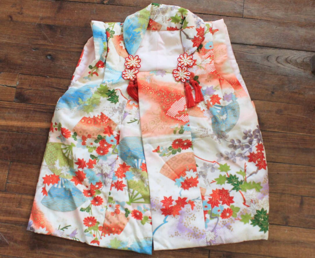 Vintage Oriental Baby Child Sleeveless 'haori' kimono - Etsy