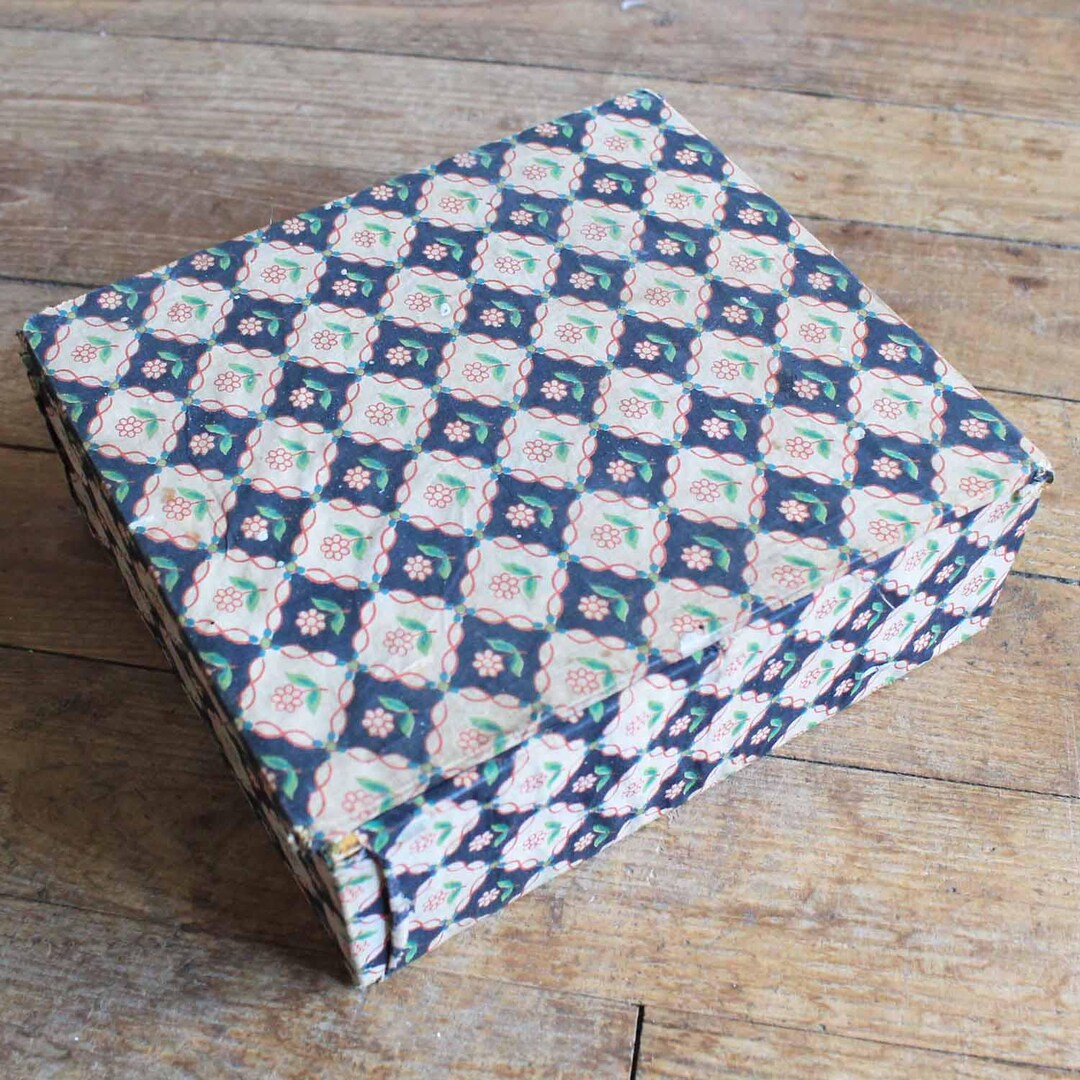 Beginning of 20th Century Cartonnage Box Made in France Fabric Box ...