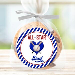 Printable All Star Dad Tag, Father's Day Gift Tag, Father's Day Favor ...