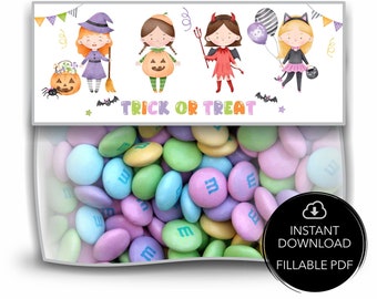 Printable Halloween Bag Topper 4x5 - Etsy