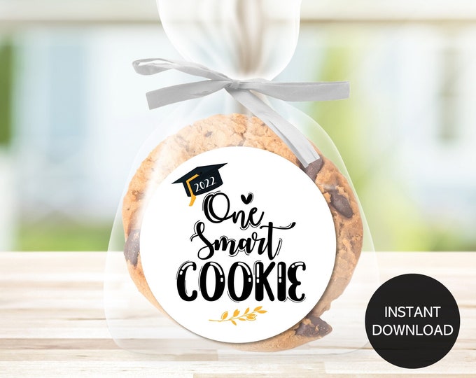 Printable You Are One Smart Cookie Graduation Tags Graduation - Etsy