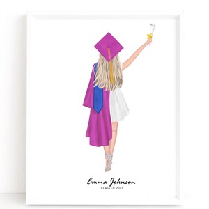 Personalized Graduation Print Graduation Gift for Her Custom | Etsy