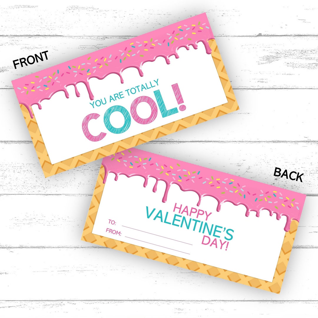 Printable Valentine You're Totally Cool Treat Bag Toppers, You're the ...