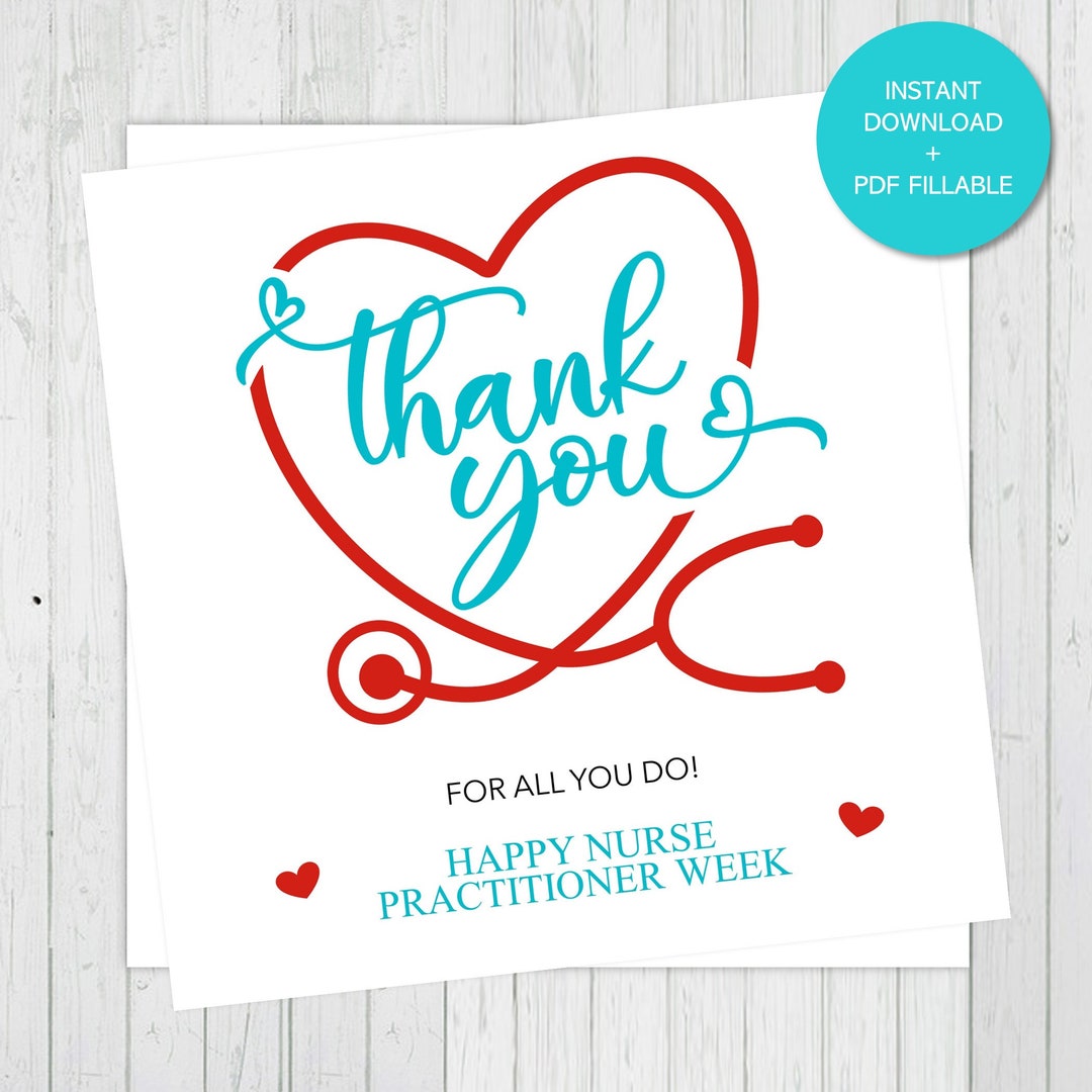 Printable Happy Nurse Practitioner Week Tags, Nurses Week Tags, Nurse Appreciation Tag, Nurse ...
