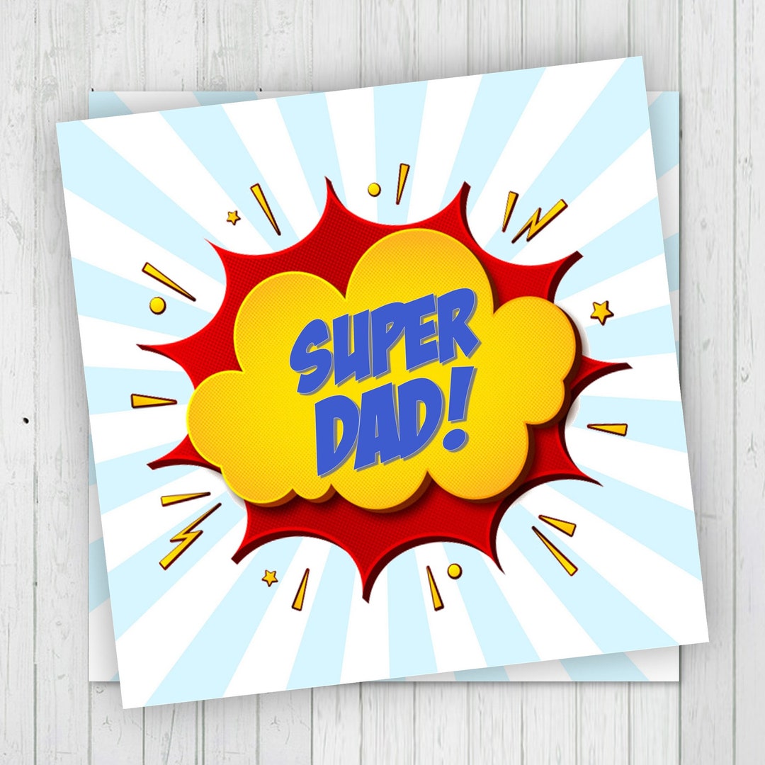 Printable Super Dad Tags, Father's Day Tags, Father's Day Gift Tag ...