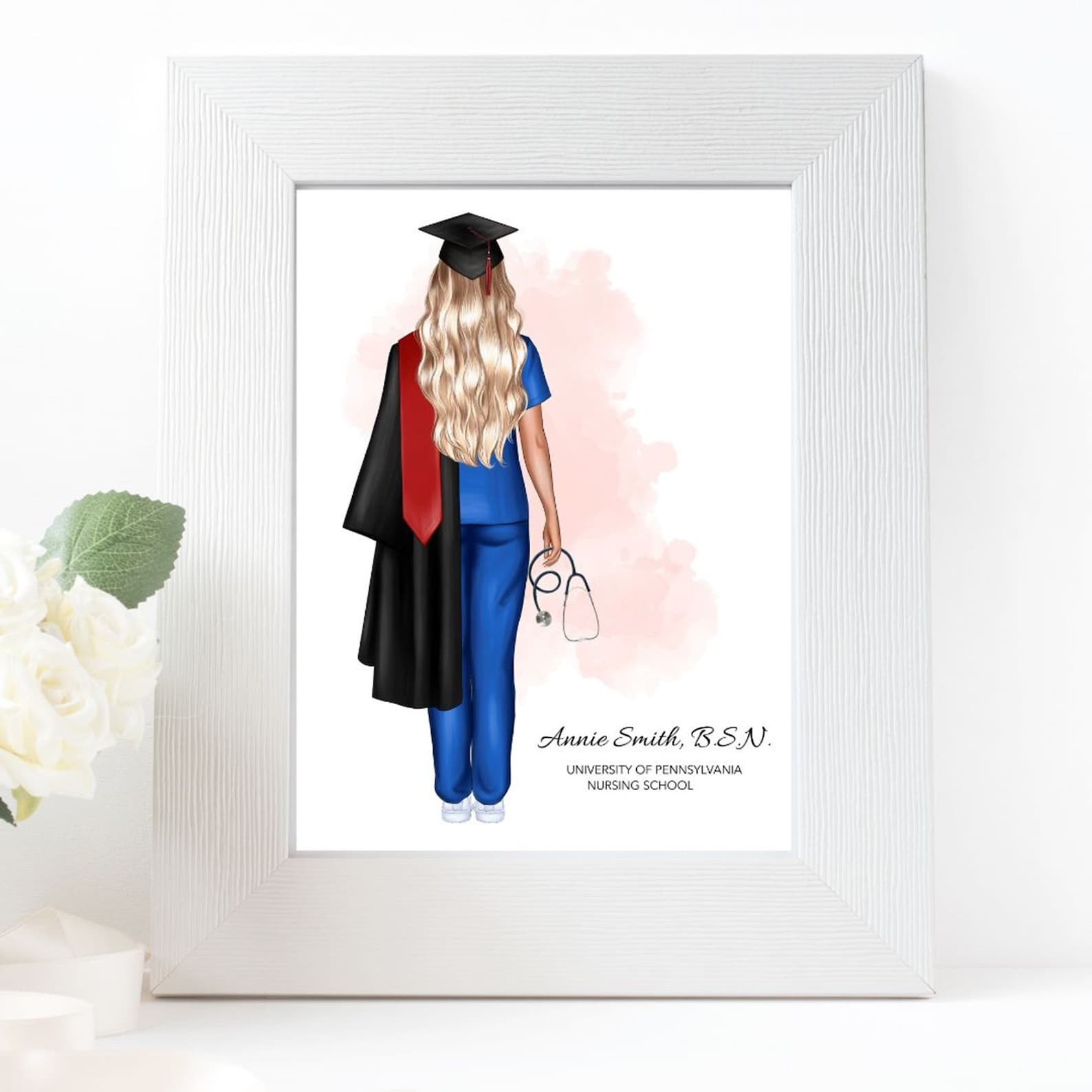 Personalized Nurse Graduation Print Graduation Girl Print - Etsy