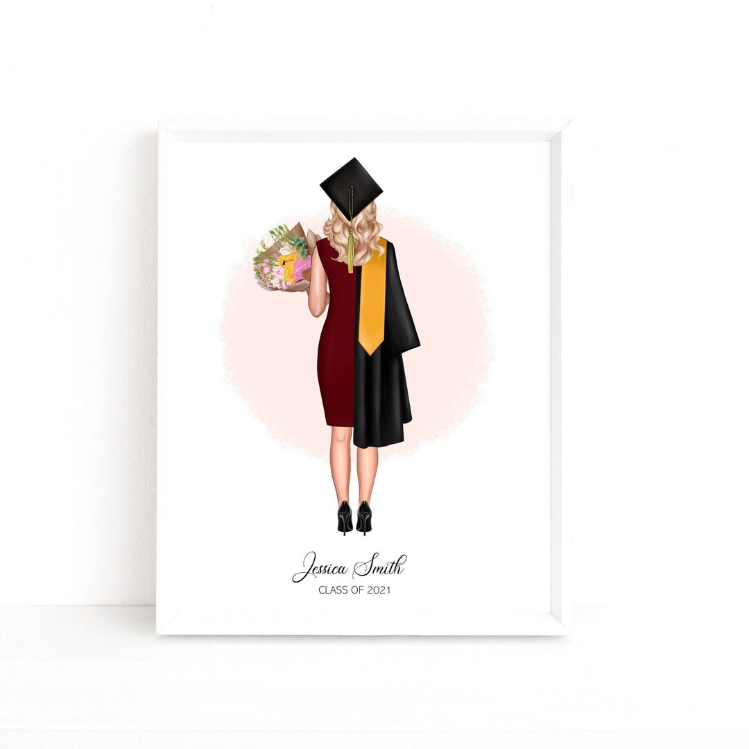Personalized Graduation Print, Graduation Gift for Her, Custom ...