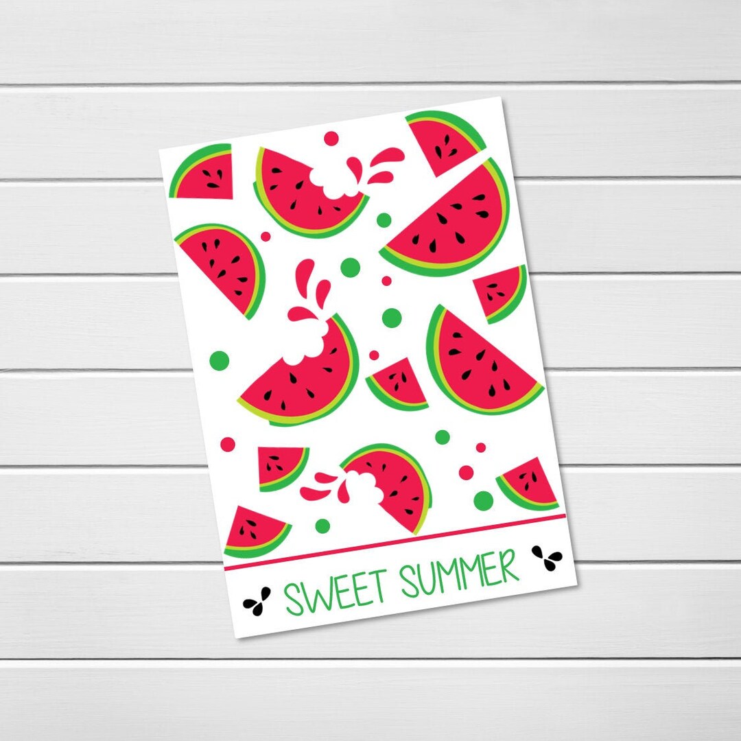 Printable Summer Cookie Card Hello Summer Cookie Card Summer - Etsy