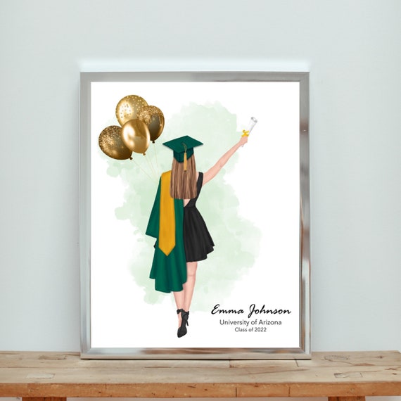 Personalized Graduation Print Graduation Gift for Her Custom - Etsy