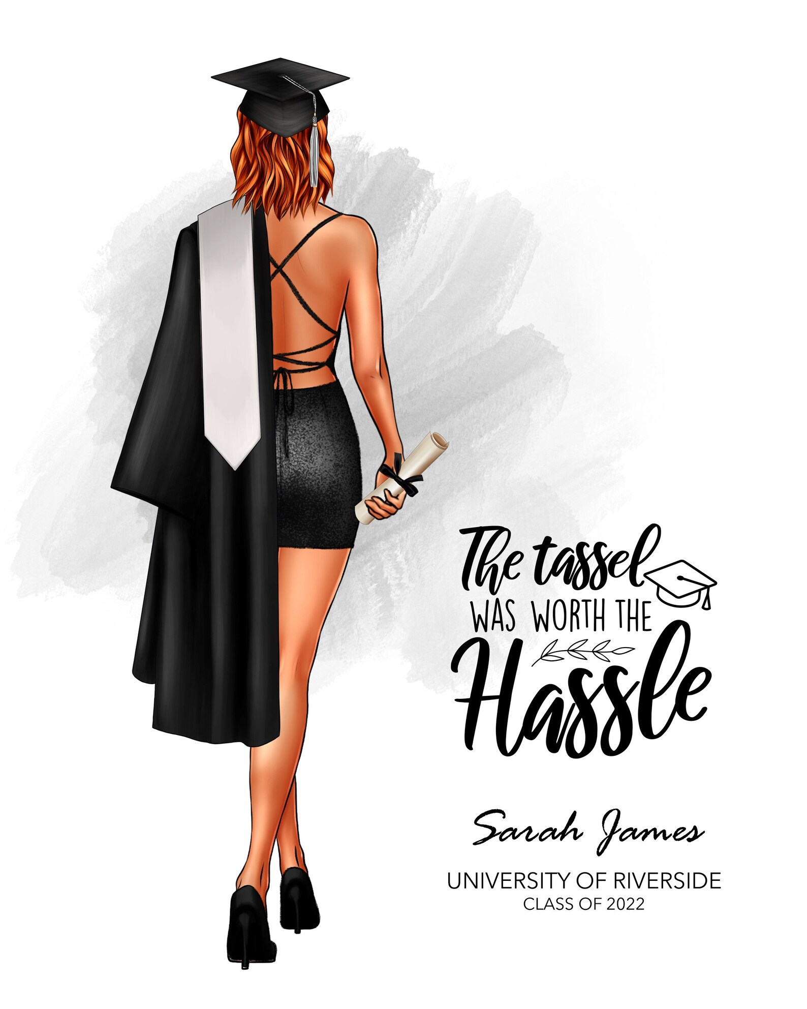 Personalized Graduation Print Graduation Gift for Her Custom | Etsy