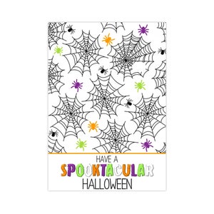 Printable Halloween Cookie Cards Halloween Cookie Tags Trick - Etsy