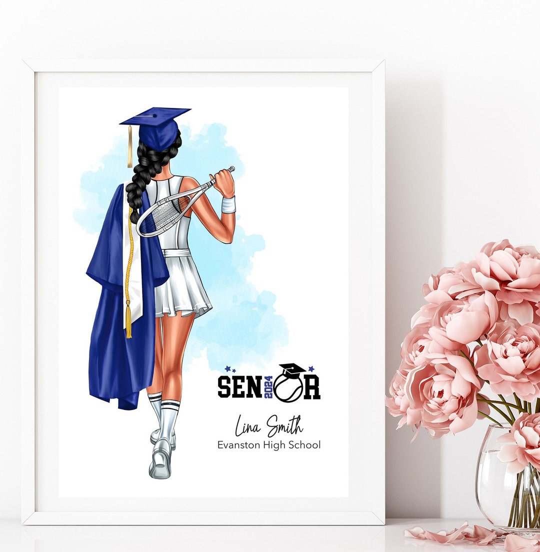 Personalized Tennis Graduation Print, Tennis Graduation Gift, Tennis ...