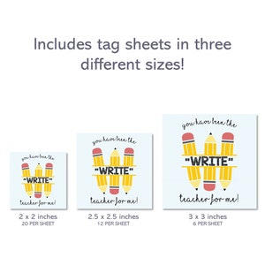 Printable You Have Been the Write Teacher for Me Tags Teacher - Etsy