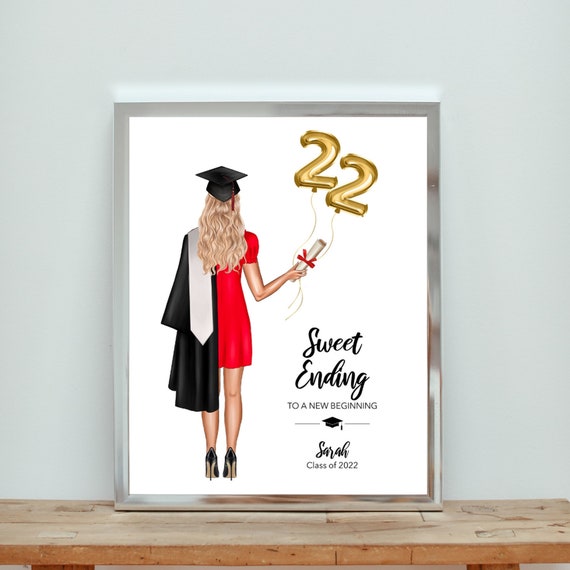 Personalized Graduation Print Graduation Gift for Her Custom - Etsy