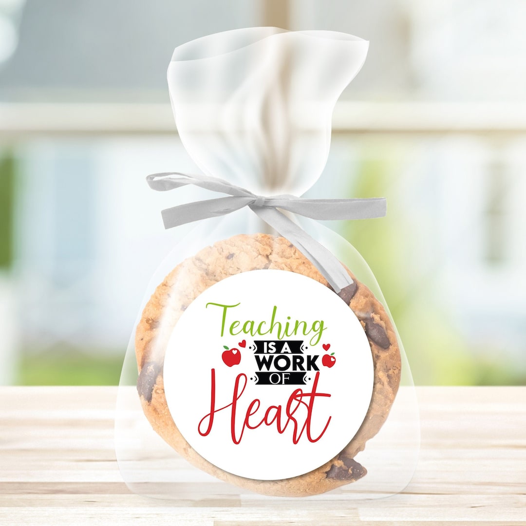 Printable Teaching is A Work of Heart Tags, Teacher Gift Tags, Teacher ...