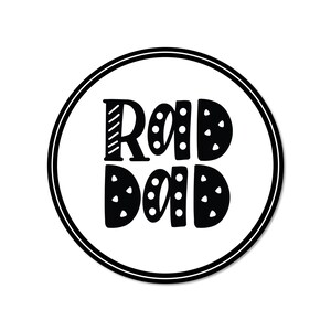 Printable Rad Dad Tags, Rad Dad Cookie Tags, Father's Day Cookie Tags ...