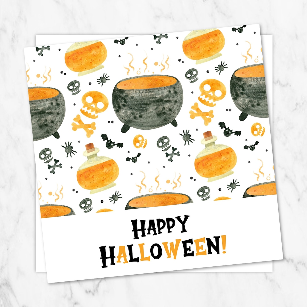 Printable Halloween Tags, Halloween Treat Tags, Halloween Cookie Tags ...