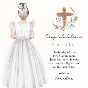 Personalized First Holy Communion Print, First Communion Gift, First ...