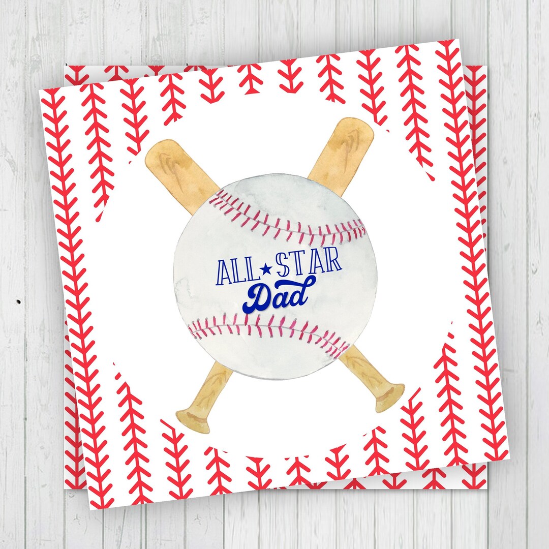 Printable All Star Dad Tag, Father's Day Gift Tag, Father's Day Favor ...