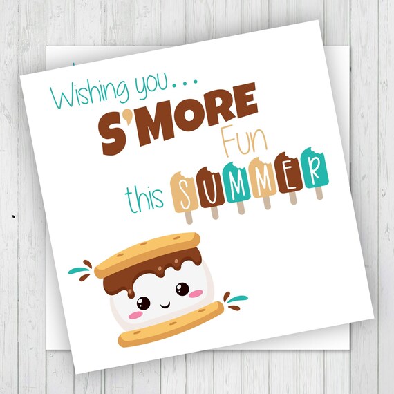 Printable Wishing You S'more Fun This Summer Tags - Etsy