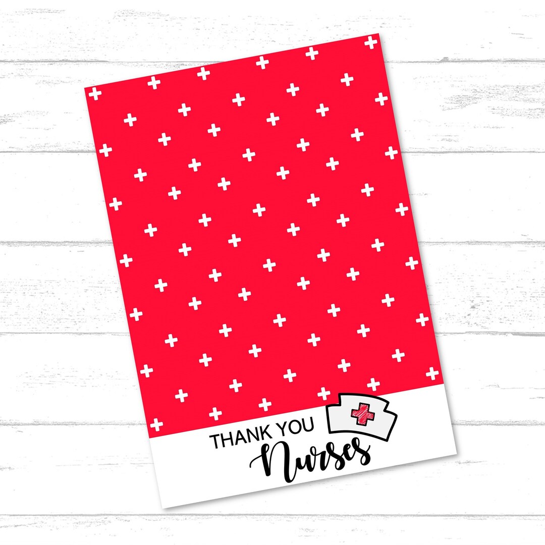 Printable Thank You Nurses Cookie Cards, Happy Emergency Nurses Week ...