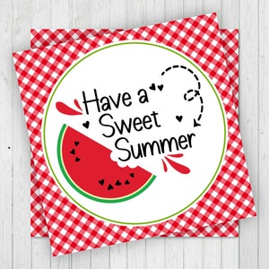Printable Have a Sweet Summer Tag Have a Sweet Summer Cookie | Etsy