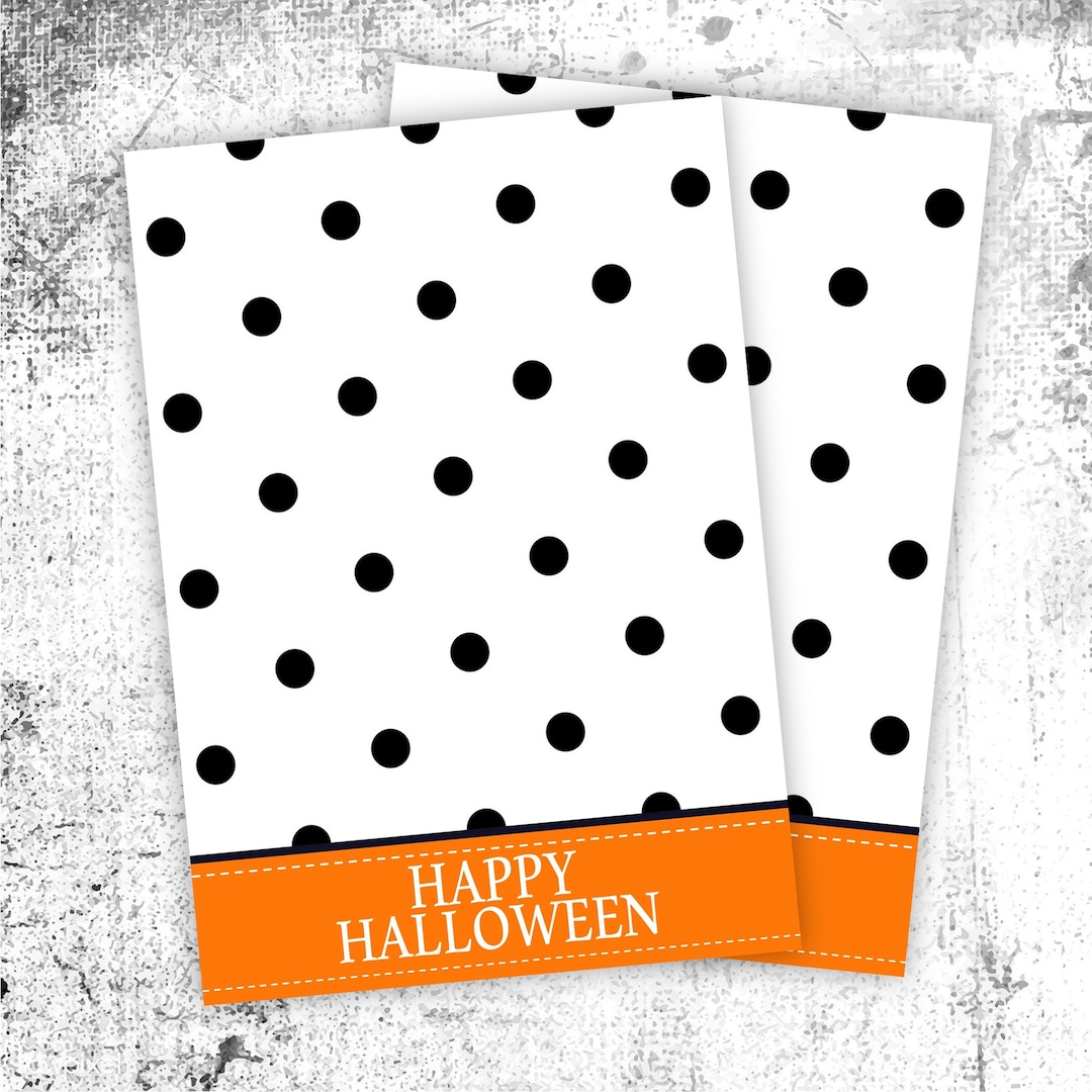 Printable Halloween Cookie Cards, Halloween Cookie Tags, Trick or Treat ...