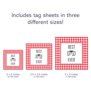 Printable Father's Day Tags, Father's Day Cookie Tags, Father's Day ...