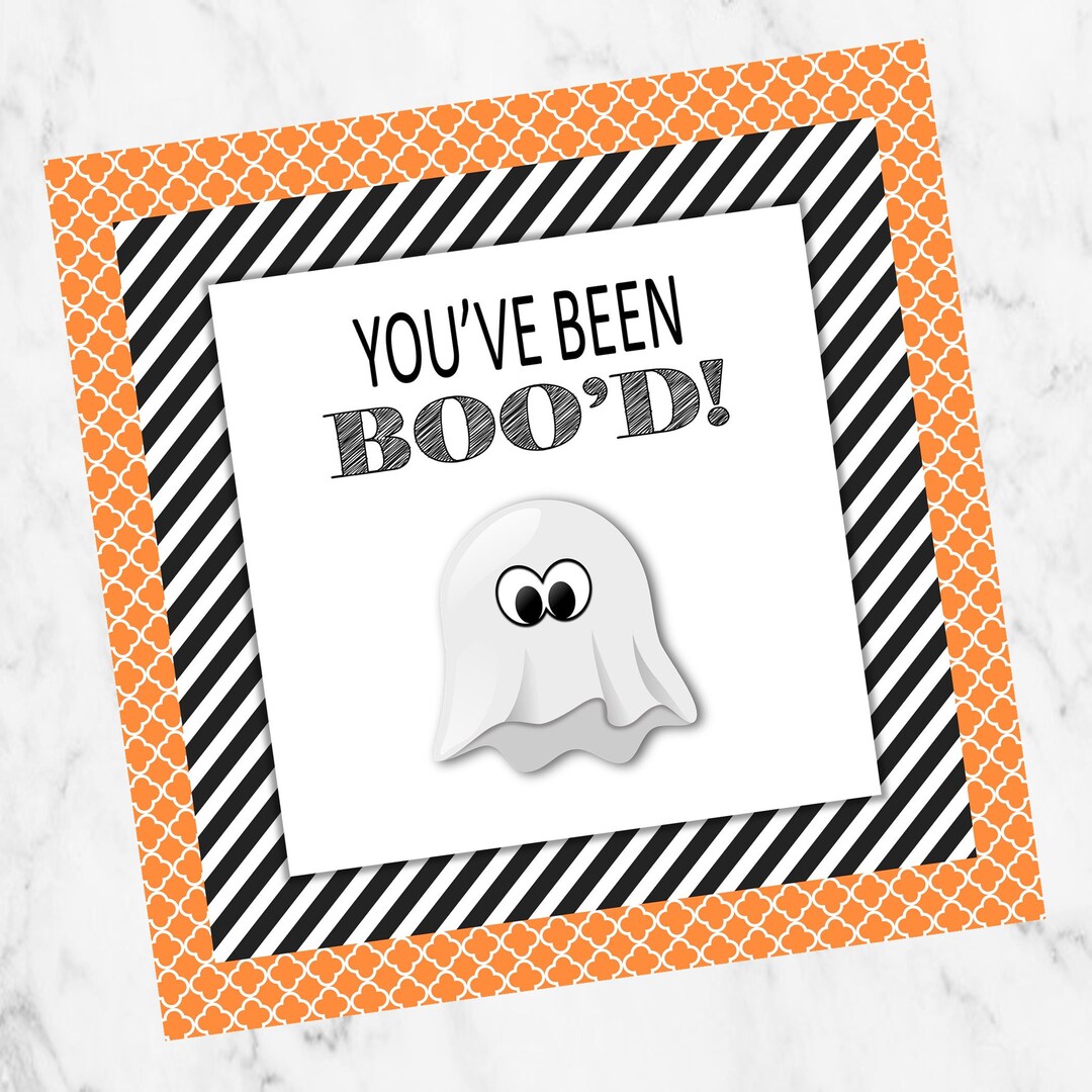 Printable You've Been Booed Tags, Halloween Tags, Halloween Cookie Tags ...