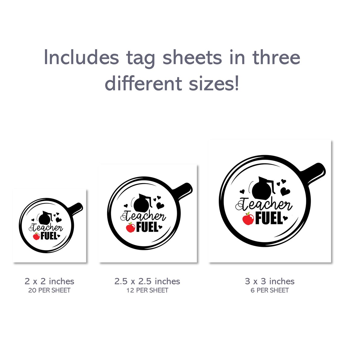 Printable Teacher Fuel Tags Teacher Gift Tags Teacher Cookie | Etsy