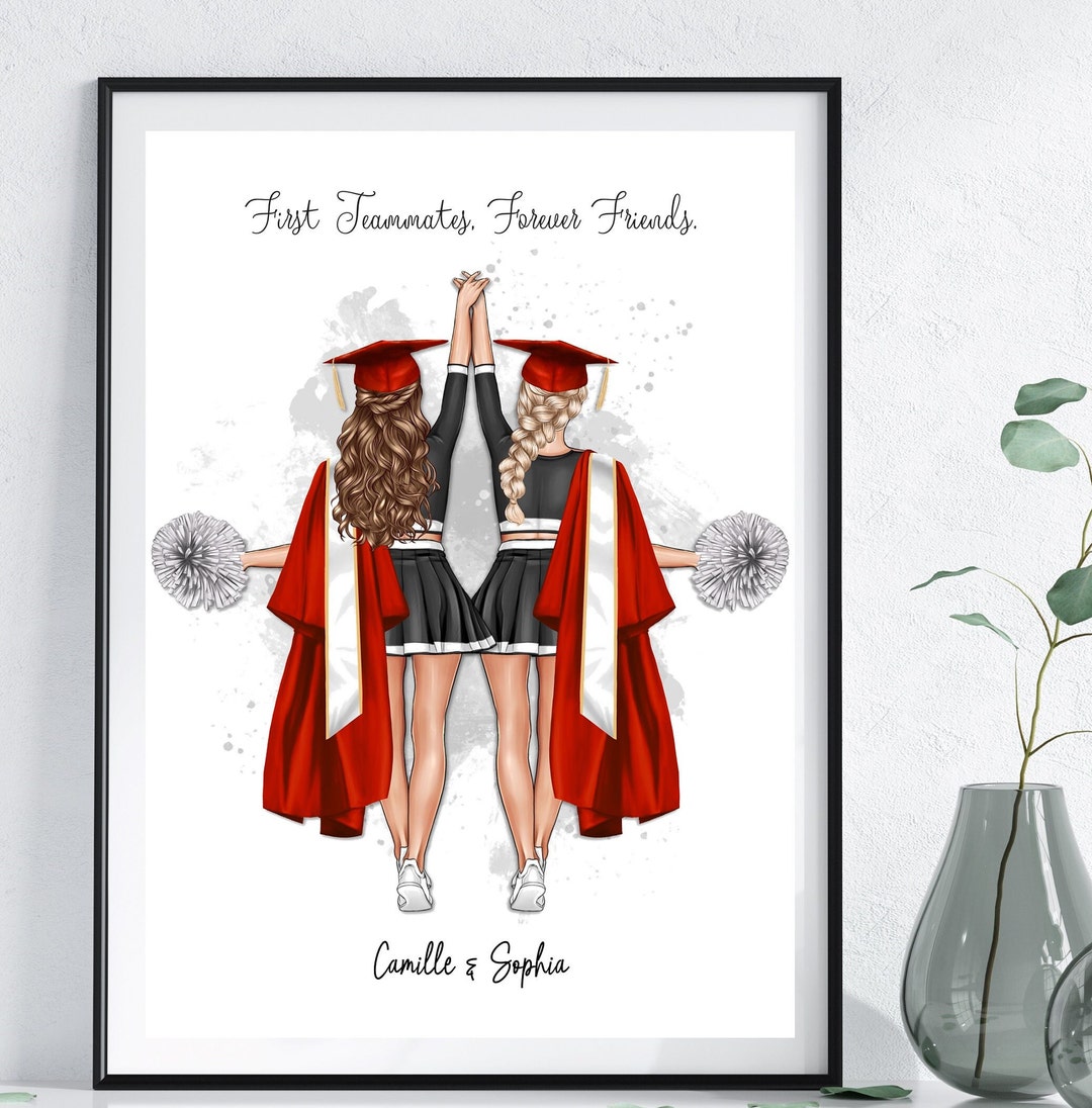 Personalized Cheerleader Graduation Print, Cheerleader Graduation Gift ...