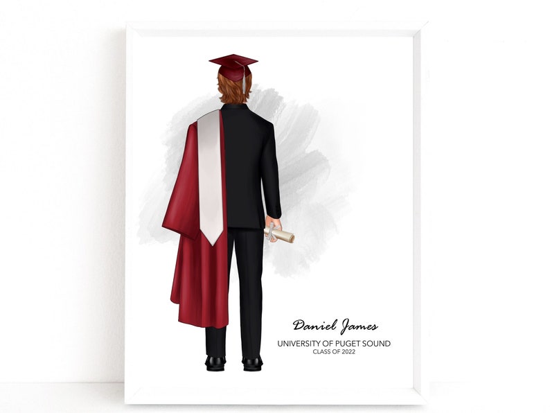 Personalized Graduation Print Graduation Gift for Him Custom - Etsy