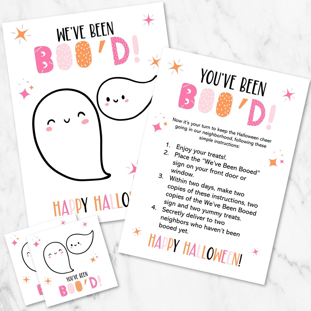 Printable You've Been Booed Kit, We've Been Booed Game, We've Been ...